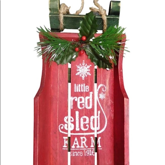 Holiday | Holiday Little Red Sled Farm Basket 145 | Poshmark